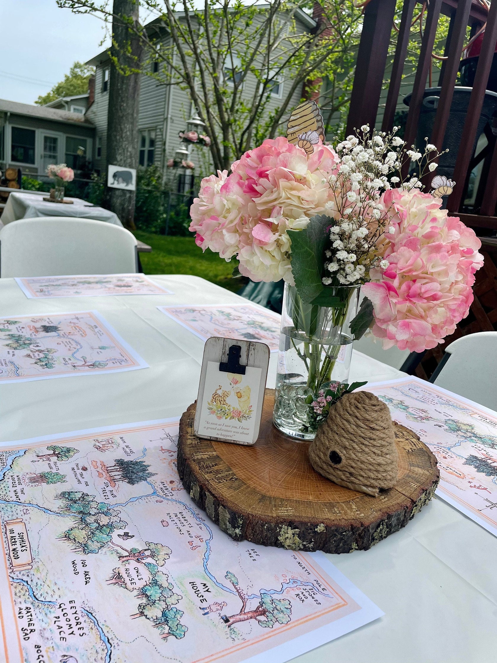 Printable Placemat 100 Aker Wood Map 12"x18" or 10"x14" Cutout /Person ...